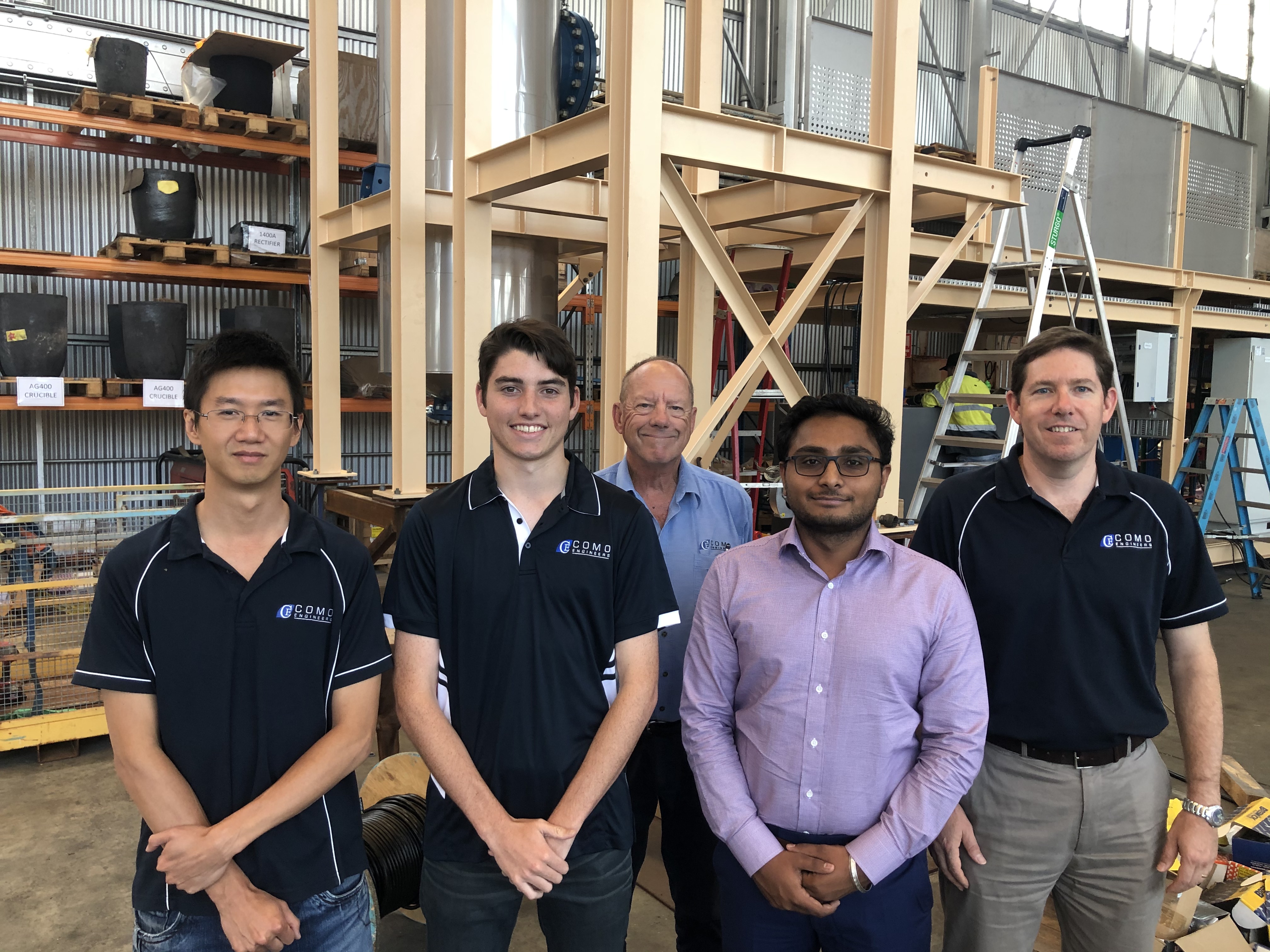 Vacation Students – Jialun, Akash and Declan | Como Engineers